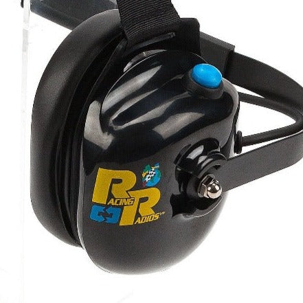 Racing Radios® Premium Two-Way Radio Racing Headset | Black